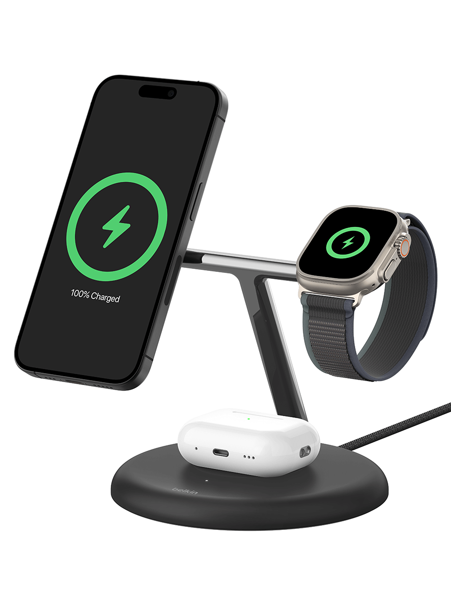 Buy the QI2 BoostCharge Pro 3-in-1 Magnetic Wireless Charging Stand ...