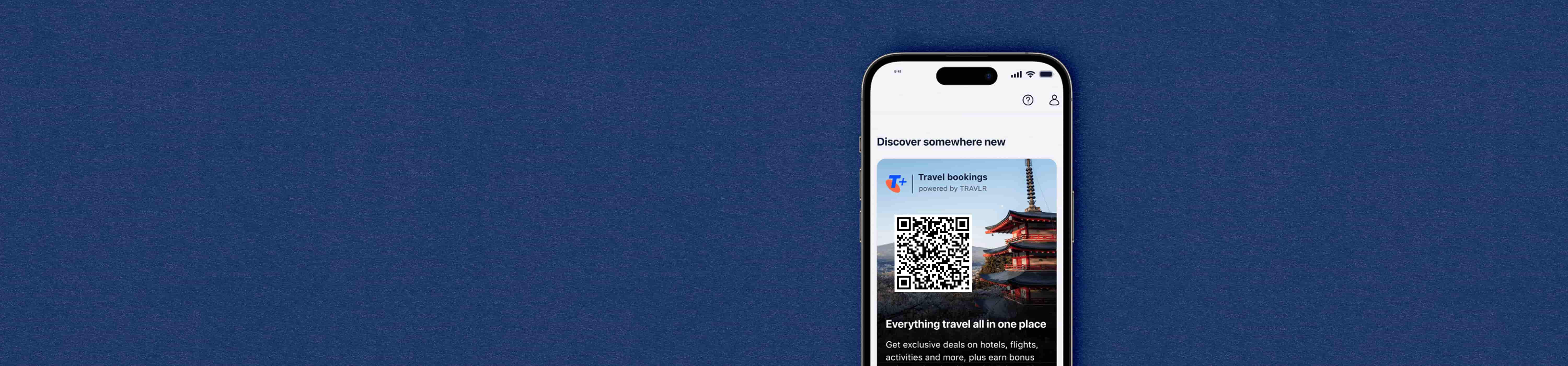 Telstra Plus – Travel bookings, provided by TRAVLR®